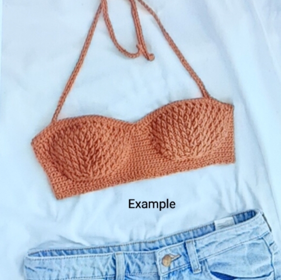 Hand Crafted | Tops | Handmade Crochet Sexy Boho Bralette Festival ...